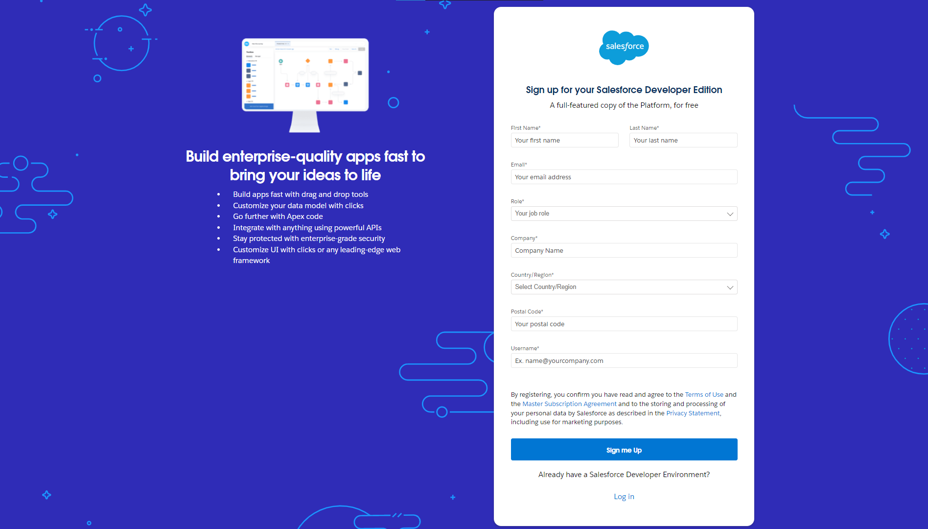 Salesforceのお試し開発環境「Developer Edition」の取得方法 | あおい とけい